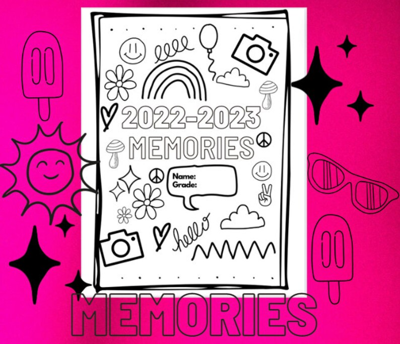 End of Year Memory Book for Teachers and Classroom - Etsy