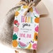 EDITABLE Two-tti Fruitti Birthday Favor Thank You Gift Tag - Tropical ...