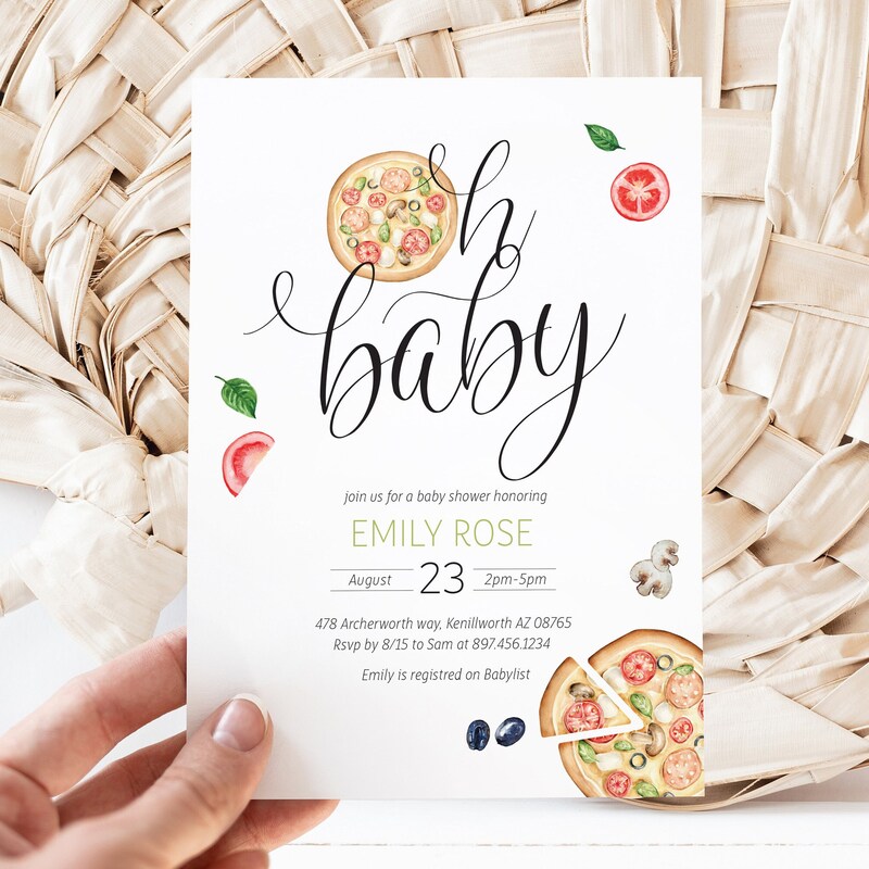 Pizza Baby Shower - Etsy