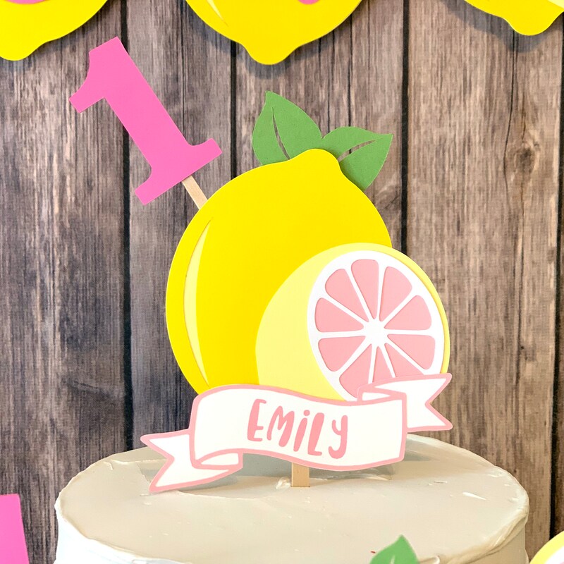 Lemon Cake Topper - Etsy