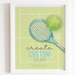 EDITABLE Tennis Ball Boy Birthday Custom Sign - Sports It's Game Time ...