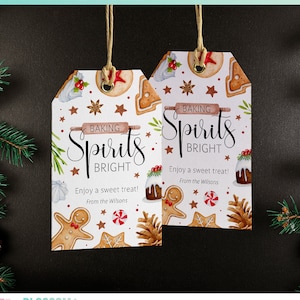 Baking Spirits Bright Merry Christmas Gift Tag - Little Treat for ...