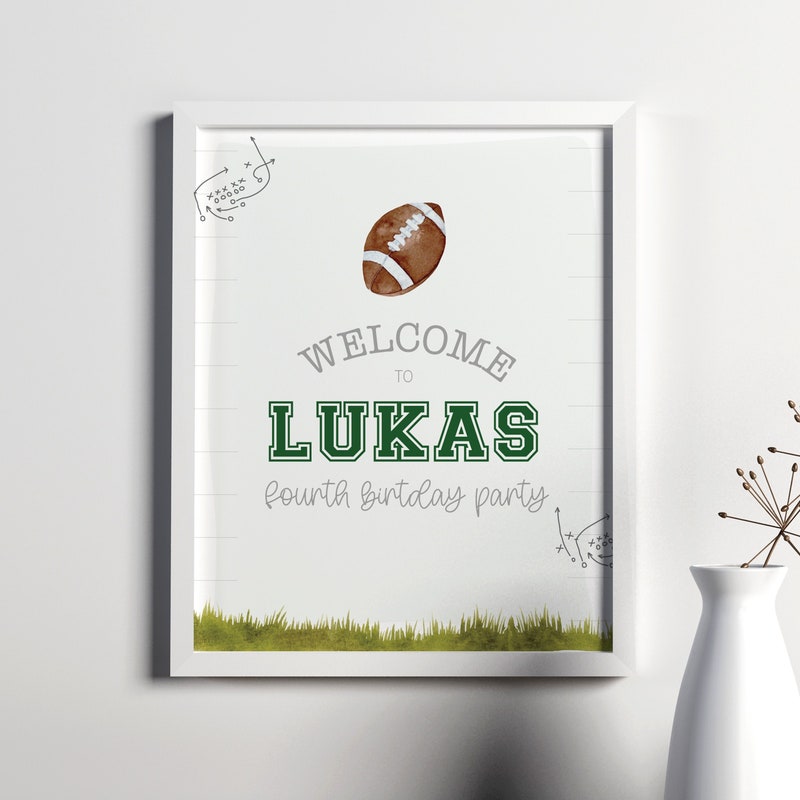 Football Welcome Sign - Etsy