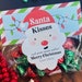 Christmas Santa Kisses Beard Candy Gift Tag - Chocolate Kisses ...