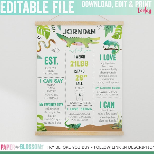 Reptile Stat Sign - Etsy