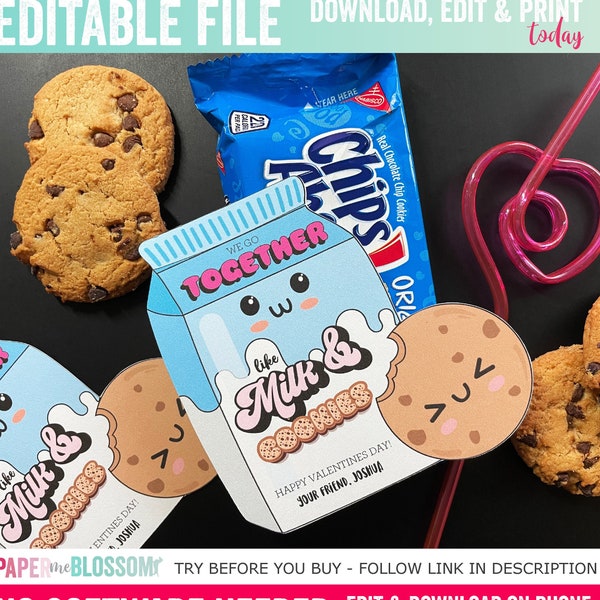 Cookies and Milk We Go Together - Etsy