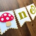 Mushroom High Chair Birthday Banner - Fungi Enchanted Forest Birthday ...