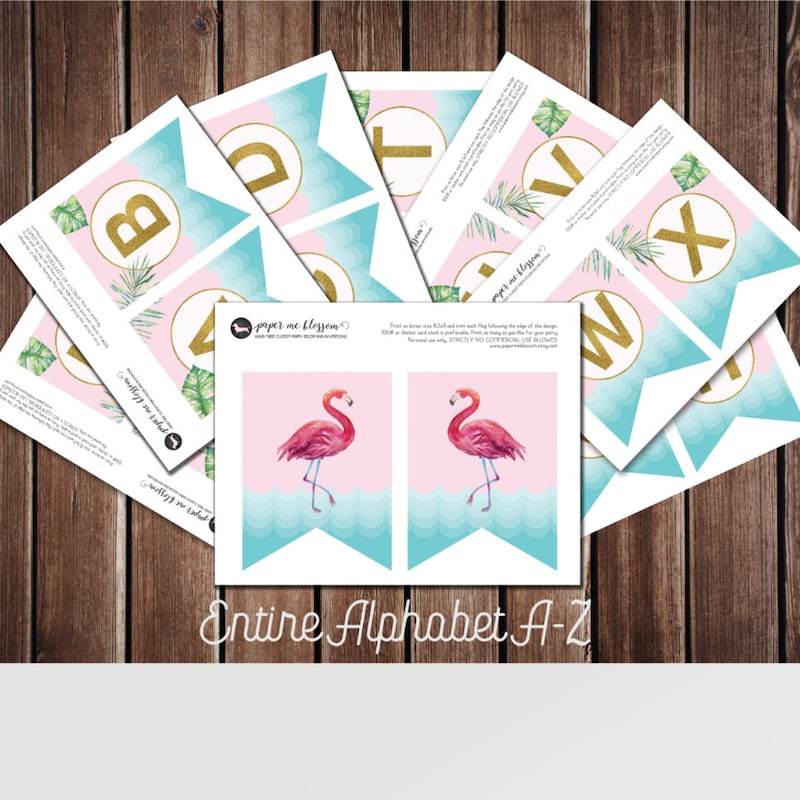 Flamingo Banner - Etsy