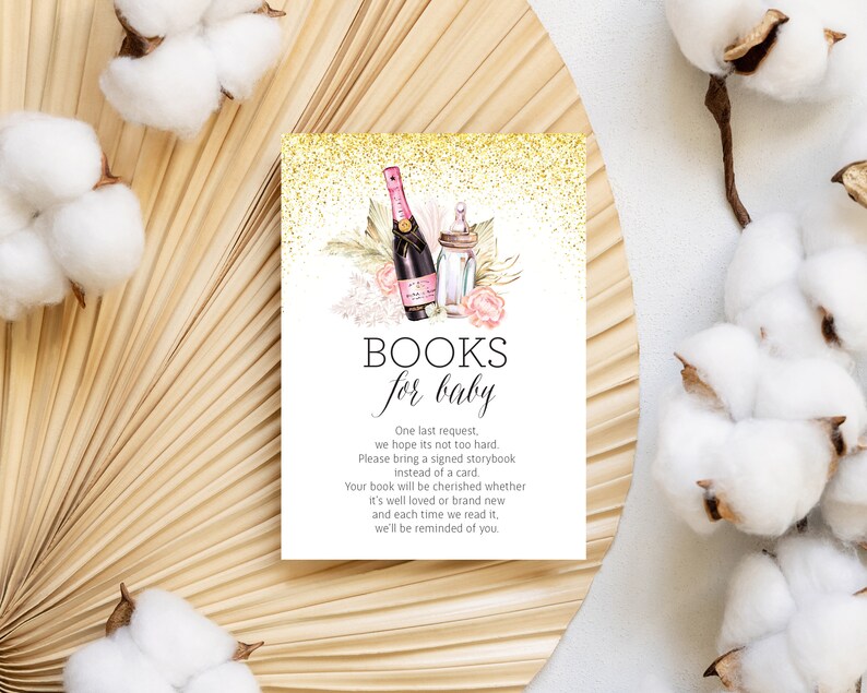 Editable Poppin' Bottles Baby Shower Diaper Raffle Pink - Etsy