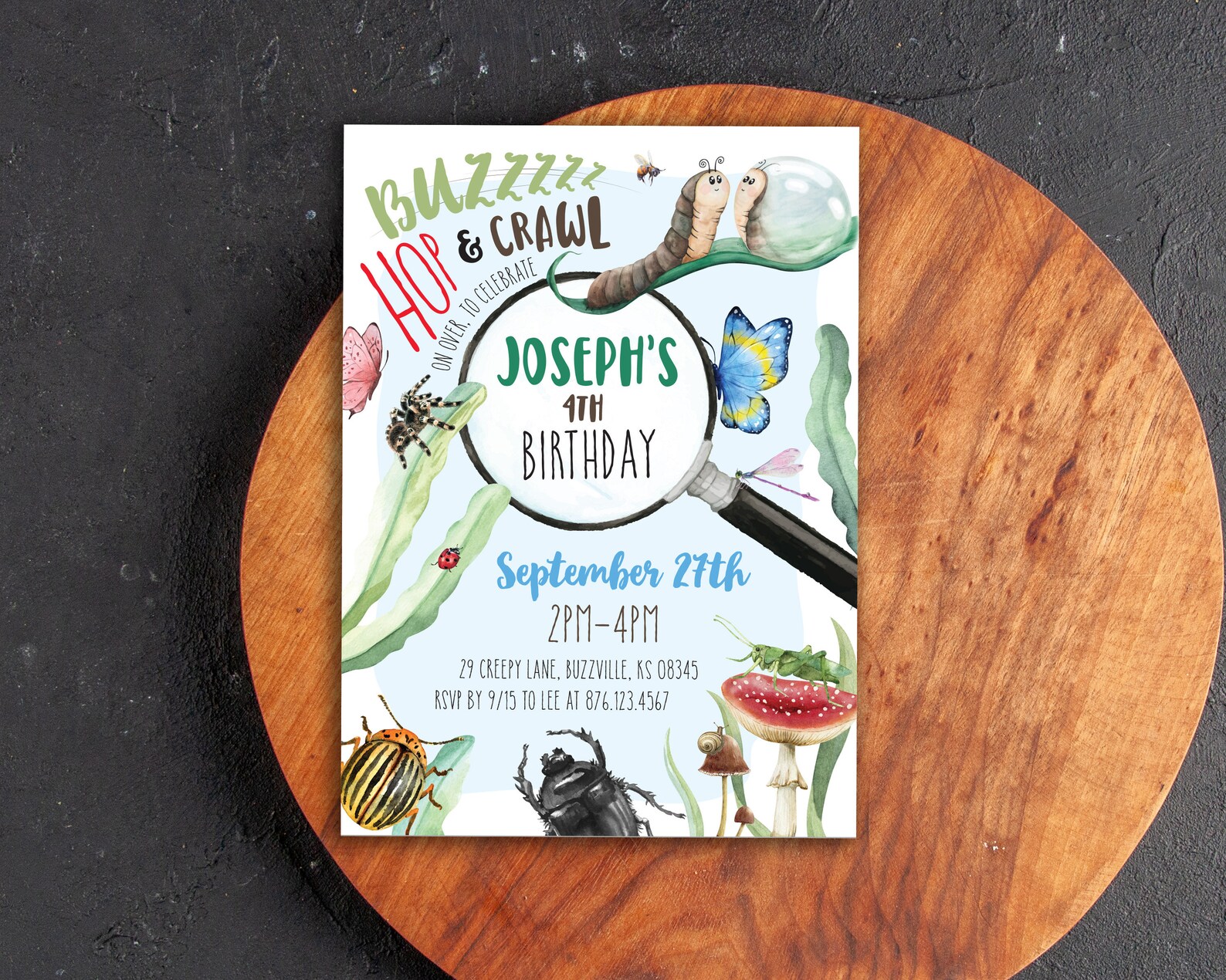 Buzz Hop Crawl Bug Birthday Banner Insect Nature Outdoor - Etsy