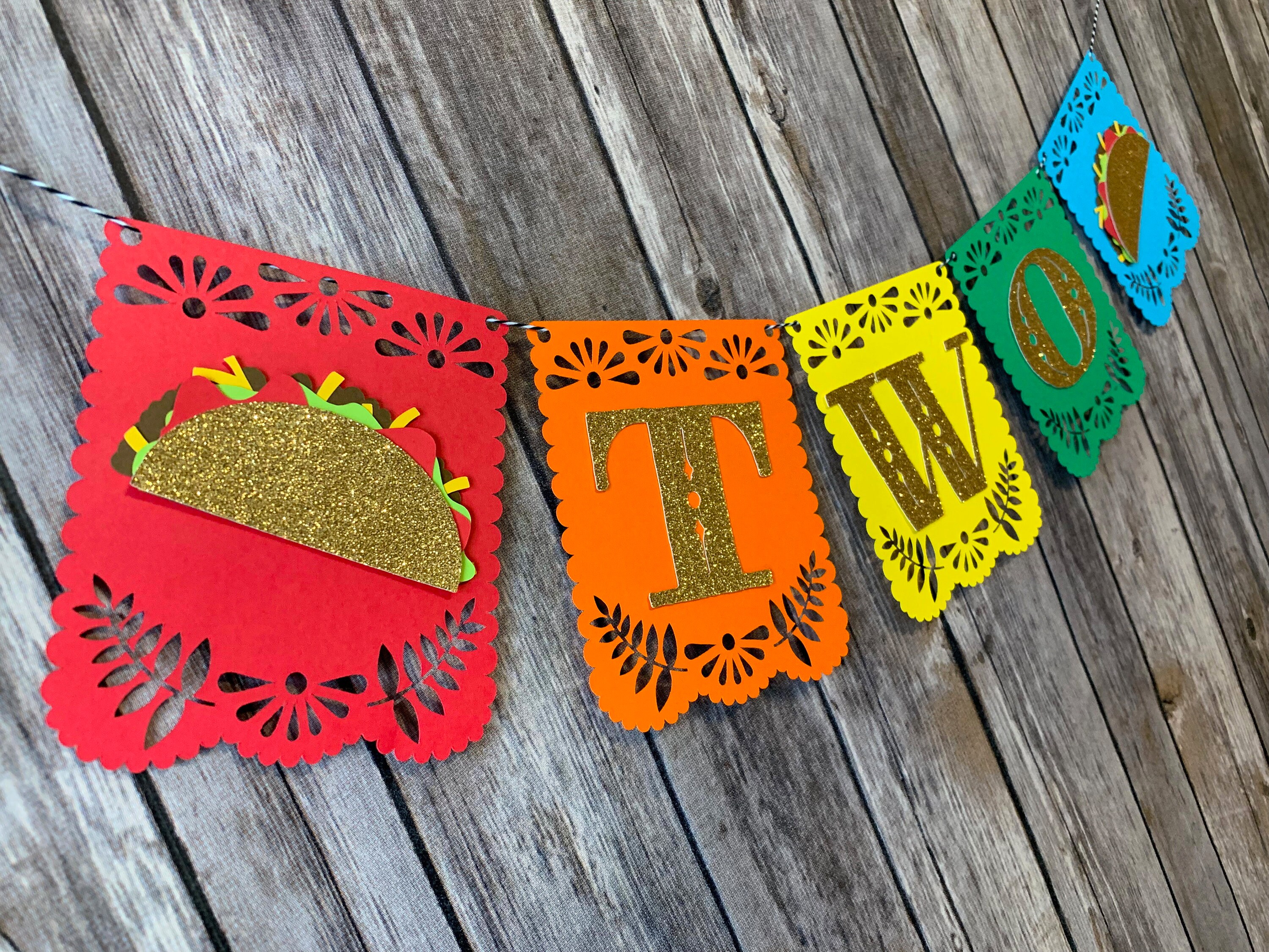 Taco Twosday Fiesta Mexican Spanish Style Banner Taco - Etsy
