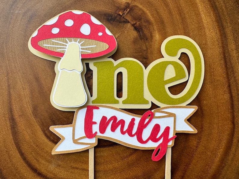 Mushroom High Chair Birthday Banner - Fungi Enchanted Forest Birthday ...