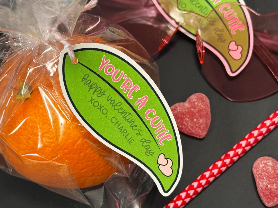 EDITABLE Valentine's You're a Cutie Valentine Day Kids Gift Tag ...