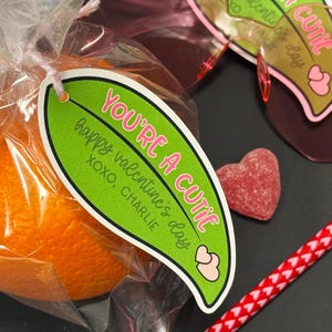 EDITABLE Valentine's You're a Cutie Valentine Day Kids Gift Tag ...