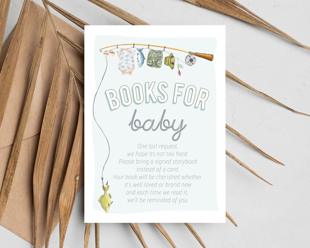 Editable Baby Fisherman is on the Way Baby Shower Books for Baby ...
