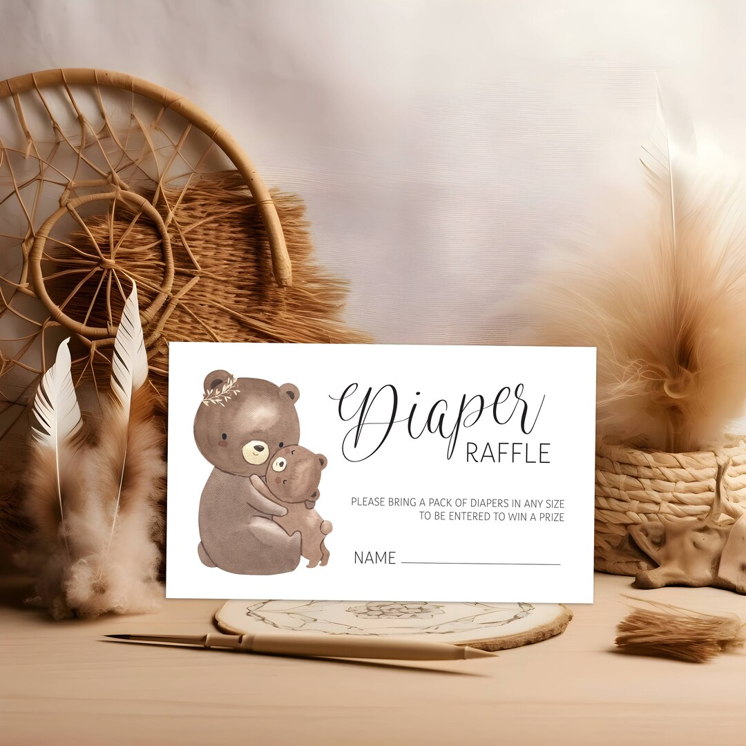 Editable We Can Bearly Wait Teddy Bear Balloon Baby Shower Diaper ...