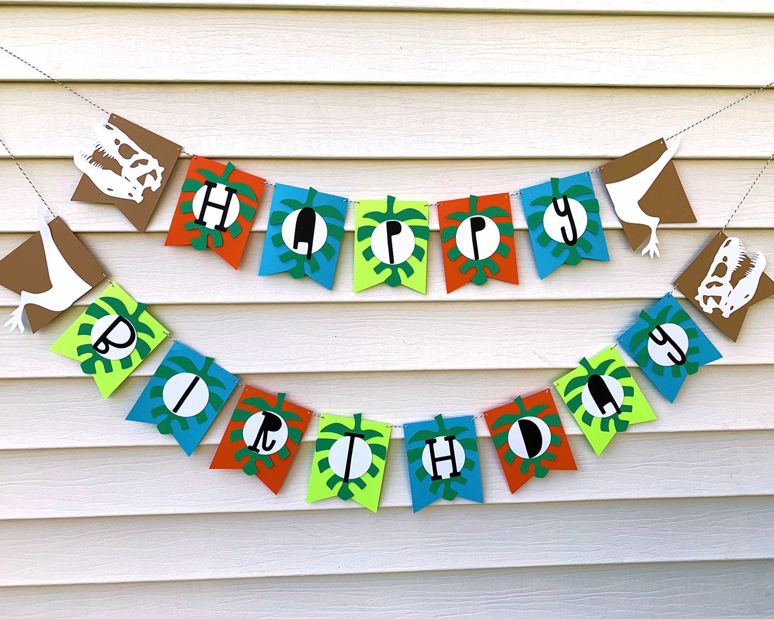 Dinosaur Roar Happy Birthday Banner - Stomp, Chomp, Growl, Roar Party ...