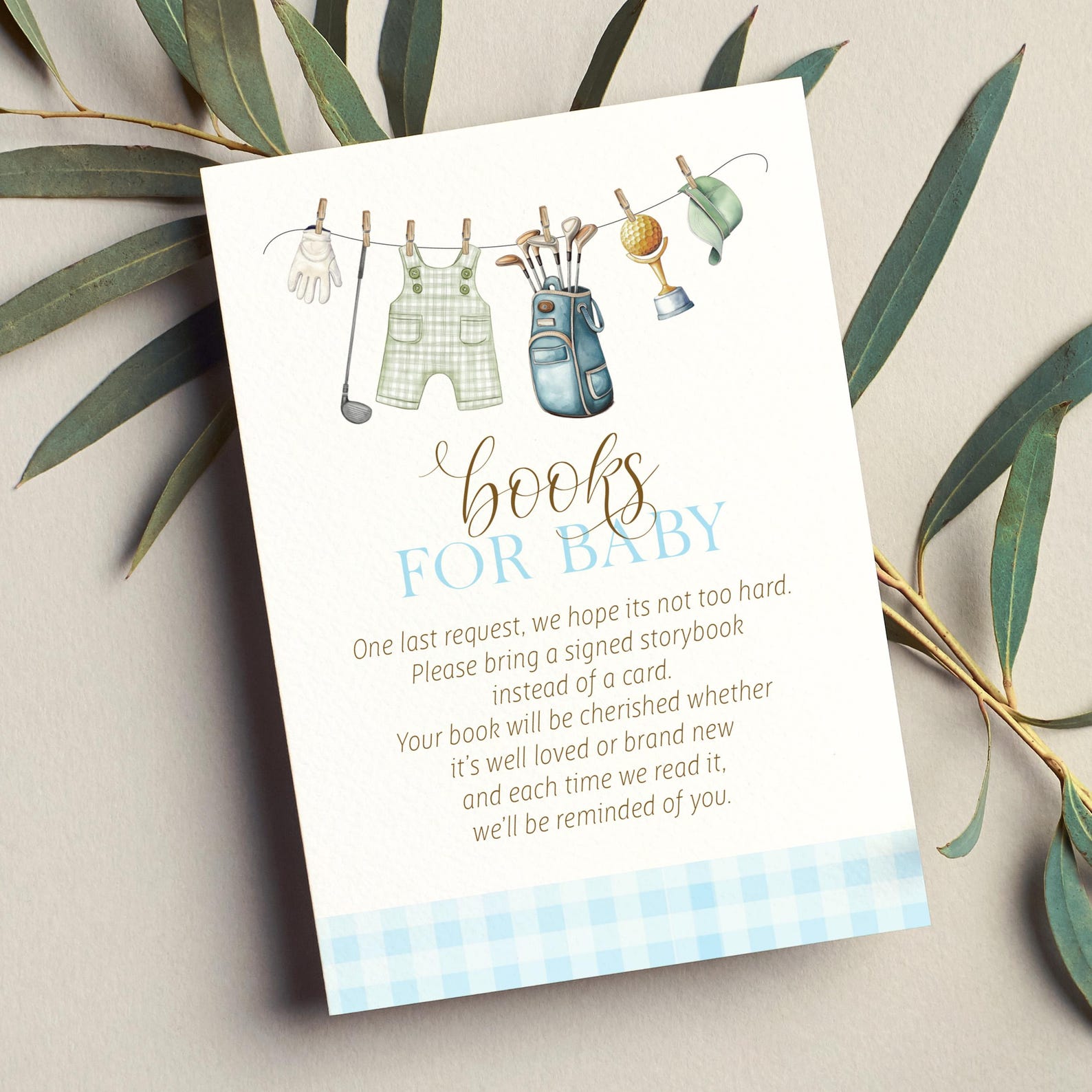 Editable A Little Putter is on the Way Baby Shower Books for Baby ...
