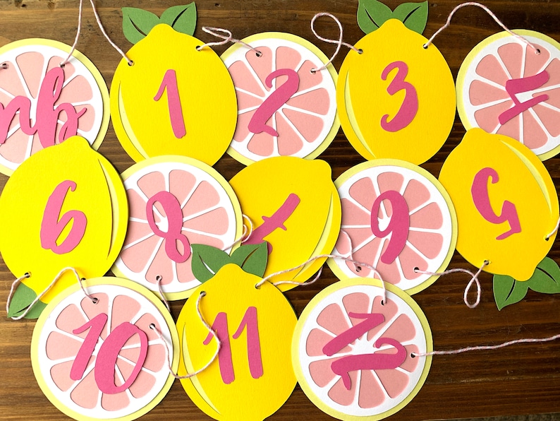 12 Lemon Cupcake Wrappers - Lemon Birthday Cupcake Wrappers -lemon ...