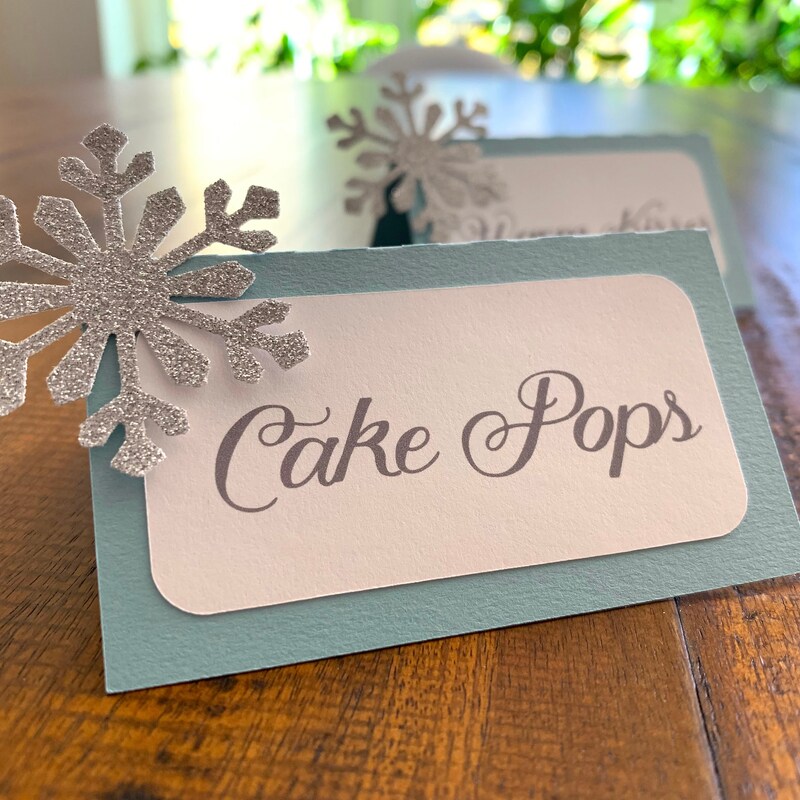 Snowflake Place Card - Etsy