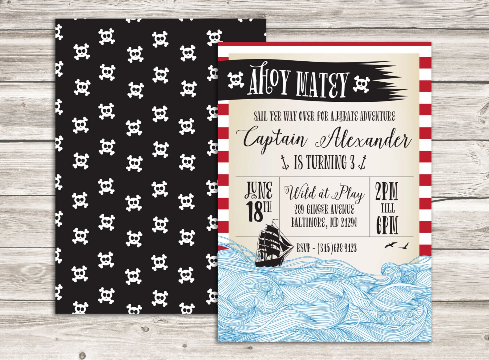 12 PIRATE Birthday Thank You Favor Tags Thanks Matey for | Etsy