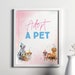 Printable Come Sit Stay Puppy Paw-ty Create a Collar Sign Girl Dog DIY ...