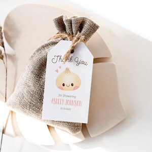 Editable Little Dumpling Baby Shower Diaper Raffle - Bao Dumpling Baby ...