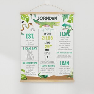 INSTANT DOWNLOAD Hop Creep and Slither Reptile Birthday Banner ...