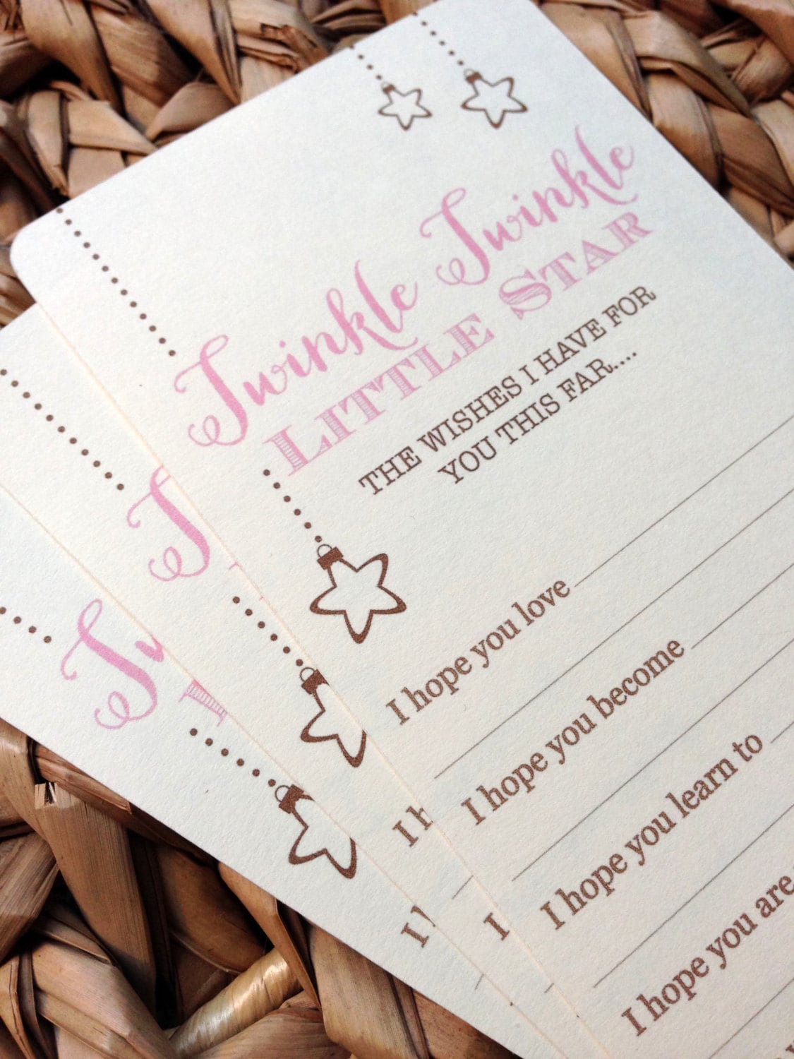 Twinkle Twinkle Little Star Vintage Pink Baby Girl Shower - Etsy