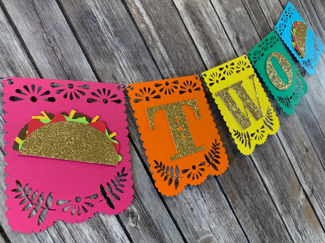 Taco Twosday Fiesta Mexican Spanish Style Banner Taco | Etsy