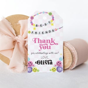 Editable Friendship Bracelet Birthday Invitation - Beastie Bead ...