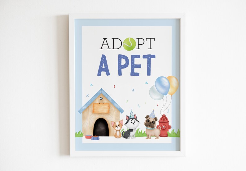 PRINTABLE Come Sit Stay Puppy Paw-ty Doggy Bag Sign Boy Dog - Etsy