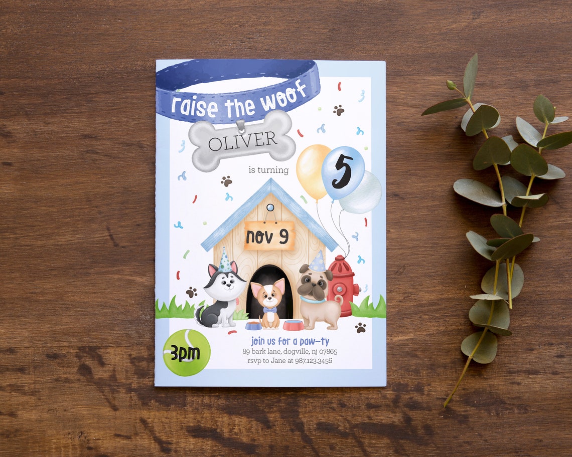 PRINTABLE Come Sit Stay Puppy Paw-ty Doggy Bag Sign Boy Dog - Etsy