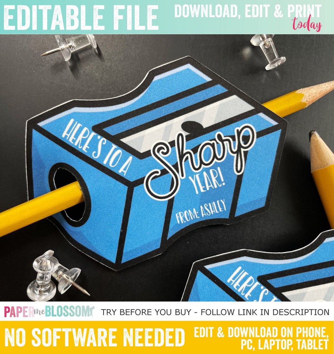 EDITABLE Happy First Day of School Kids Gift Tag/back to School for ...