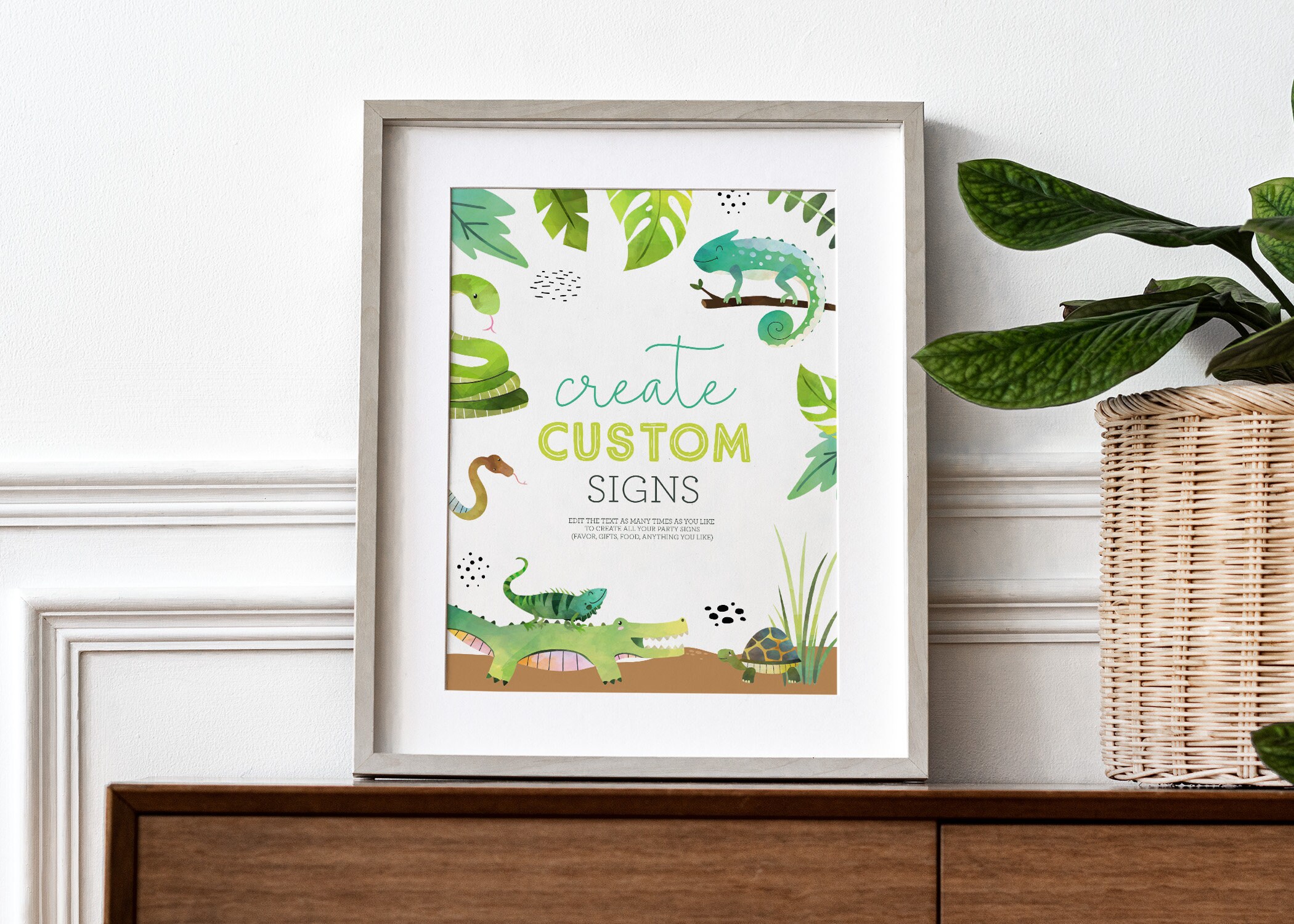 EDITABLE Hop Creep and Slither Reptile Stats Info Poster - Alligator ...