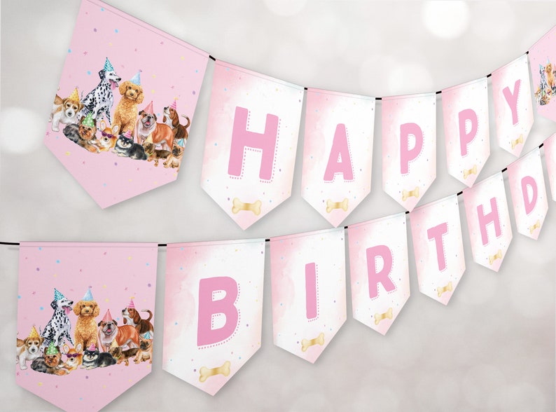 Printable Come Sit Stay Puppy Paw-ty Create a Collar Sign - Etsy