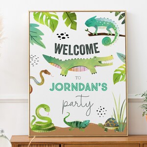 EDITABLE Hop Creep and Slither Reptile Favor Thank You Gift Tag ...