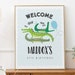 Editable Oh Snap Alligator Reptile Birthday Welcome Sign - Chomp Chomp ...