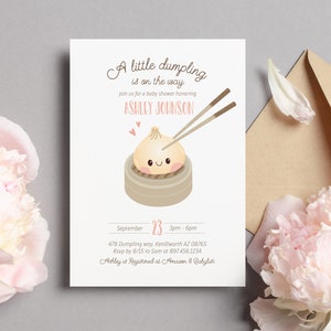 Editable Little Dumpling Baby Shower Diaper Raffle - Bao Dumpling Baby ...