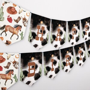 EDITABLE Cowboy First Rodeo Birthday Welcome Poster - Boy Wild West ...