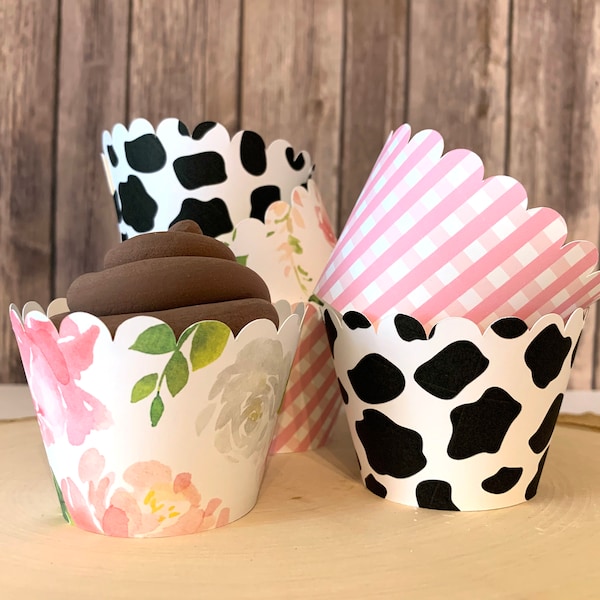 Pink Cupcake Wrapper - Etsy