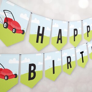 EDITABLE Mow-sy on Over Lawn Mower Boy Birthday Cupcake Toppers - Boy ...