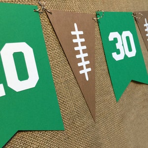 12 Football Touchdown Birthday Party Cupcake Toppers CUSTOM - Etsy