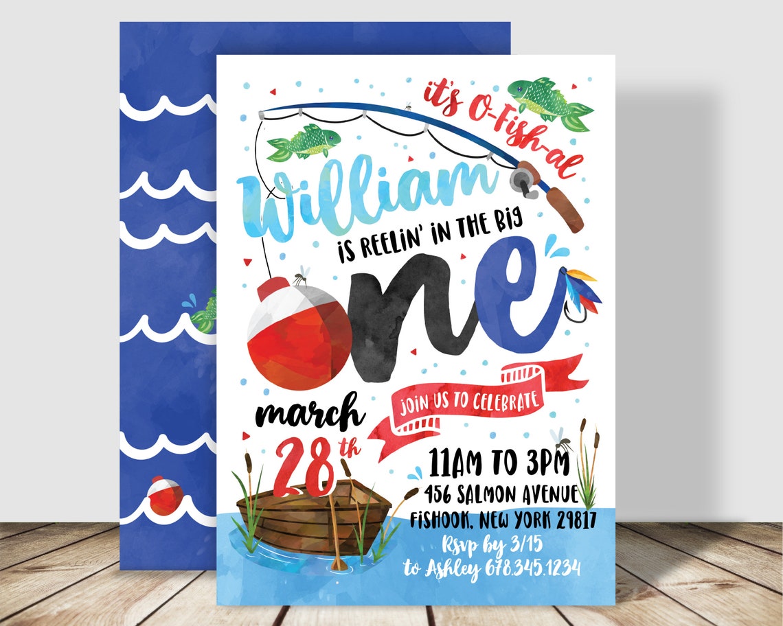 Happy Birthday Fishing Banner Fishing Birthday Party - Etsy