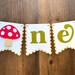 Mushroom High Chair Birthday Banner - Fungi Enchanted Forest Birthday ...