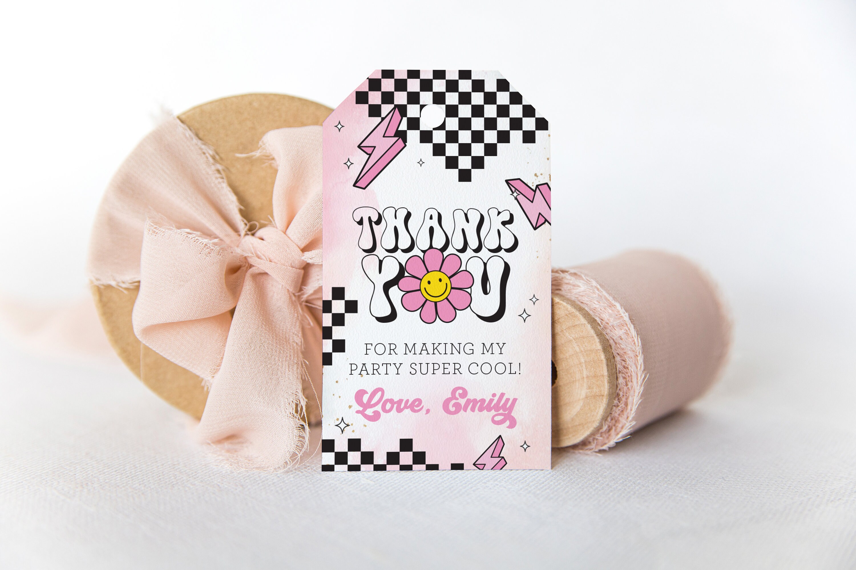 EDITABLE One Happy Babe Retro Groovy Birthday Welcome Poster - Groovy ...