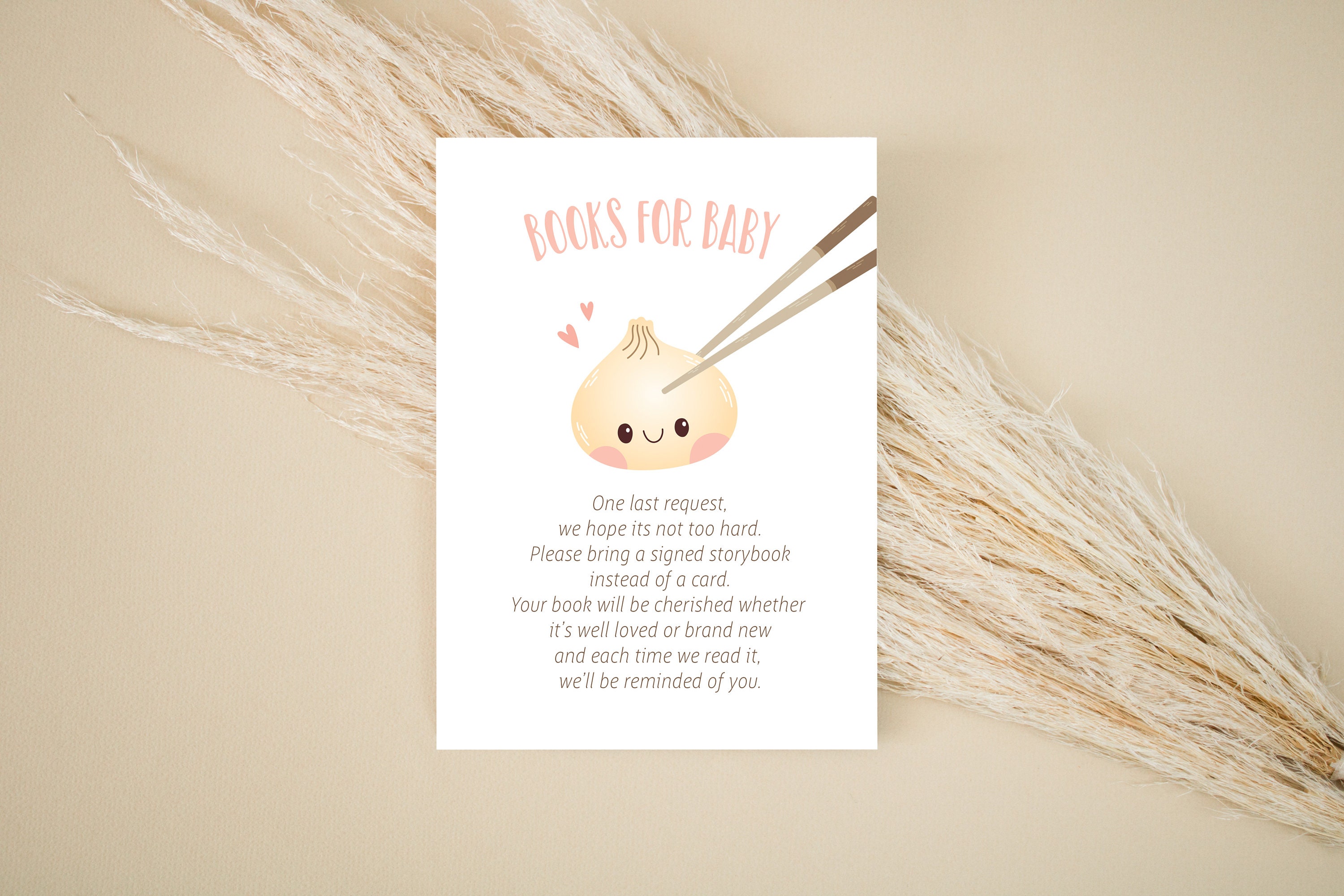 Editable Little Dumpling Baby Shower Diaper Raffle - Bao Dumpling Baby ...