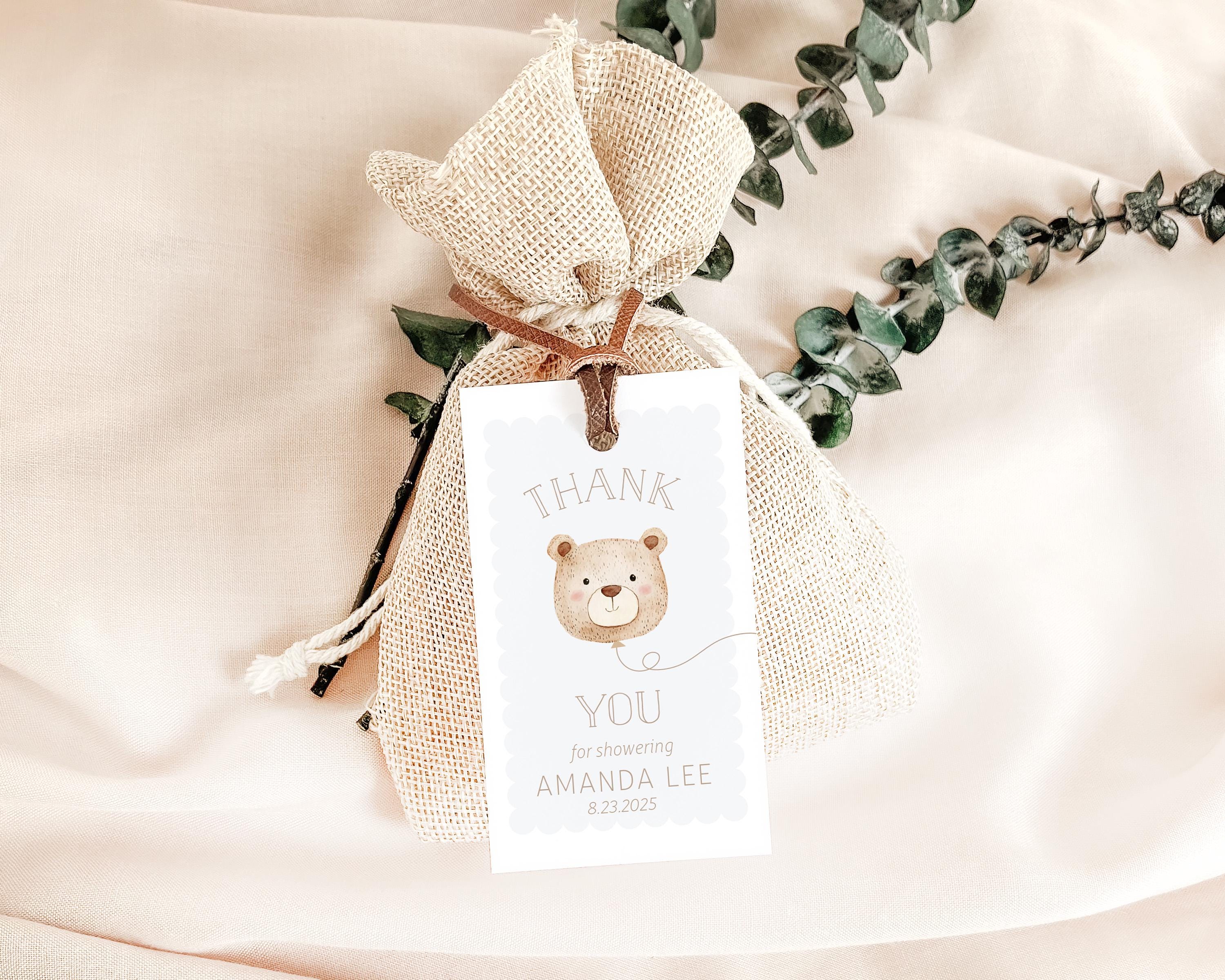 Editable We Can Bearly Wait Teddy Bear Balloon Baby Shower Diaper ...