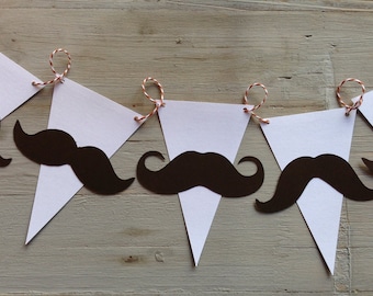 Mustache Baby Shower Banner | Etsy