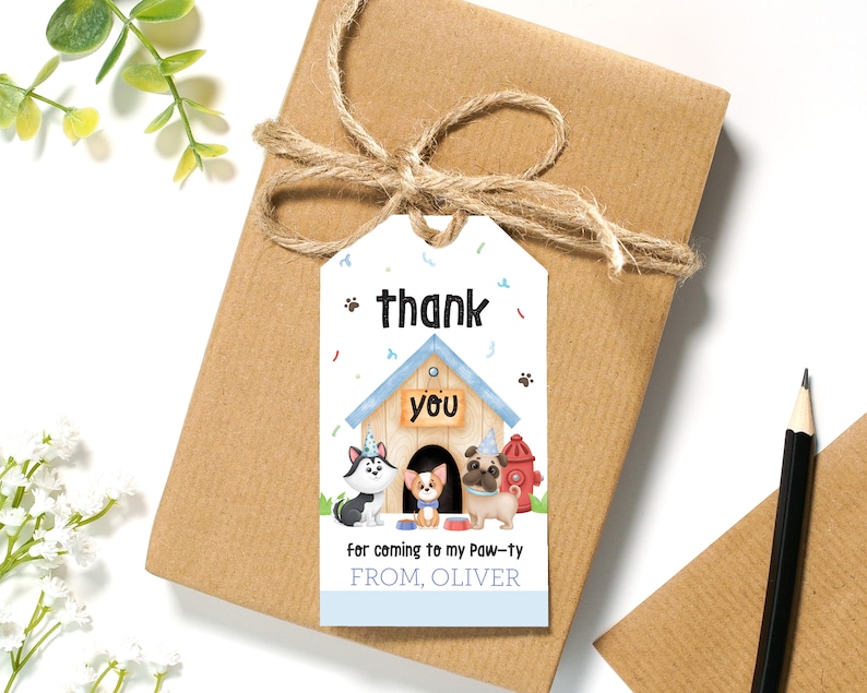 PRINTABLE Come Sit Stay Puppy Paw-ty Doggy Bag Sign Boy Dog - Etsy